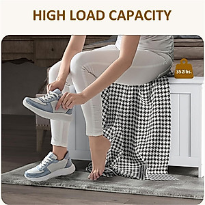 Generic Large Size Wooden Deck Box Organization and Storage Cabinet, Wood Chest Trunk Size 29.9"" L x 15.7"" W x 18.9"" H, White