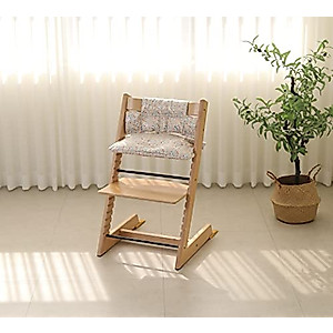 Gembebe Waterproof & Compatible Stokke Tripp Trapp Cushion Set - Easy to Clean Stokke Tripp Trapp Newborn Set - 100% Cotton Stokke Tripp Trapp High Chair Cushion Set (Flower Garden / 49.5 Counts)