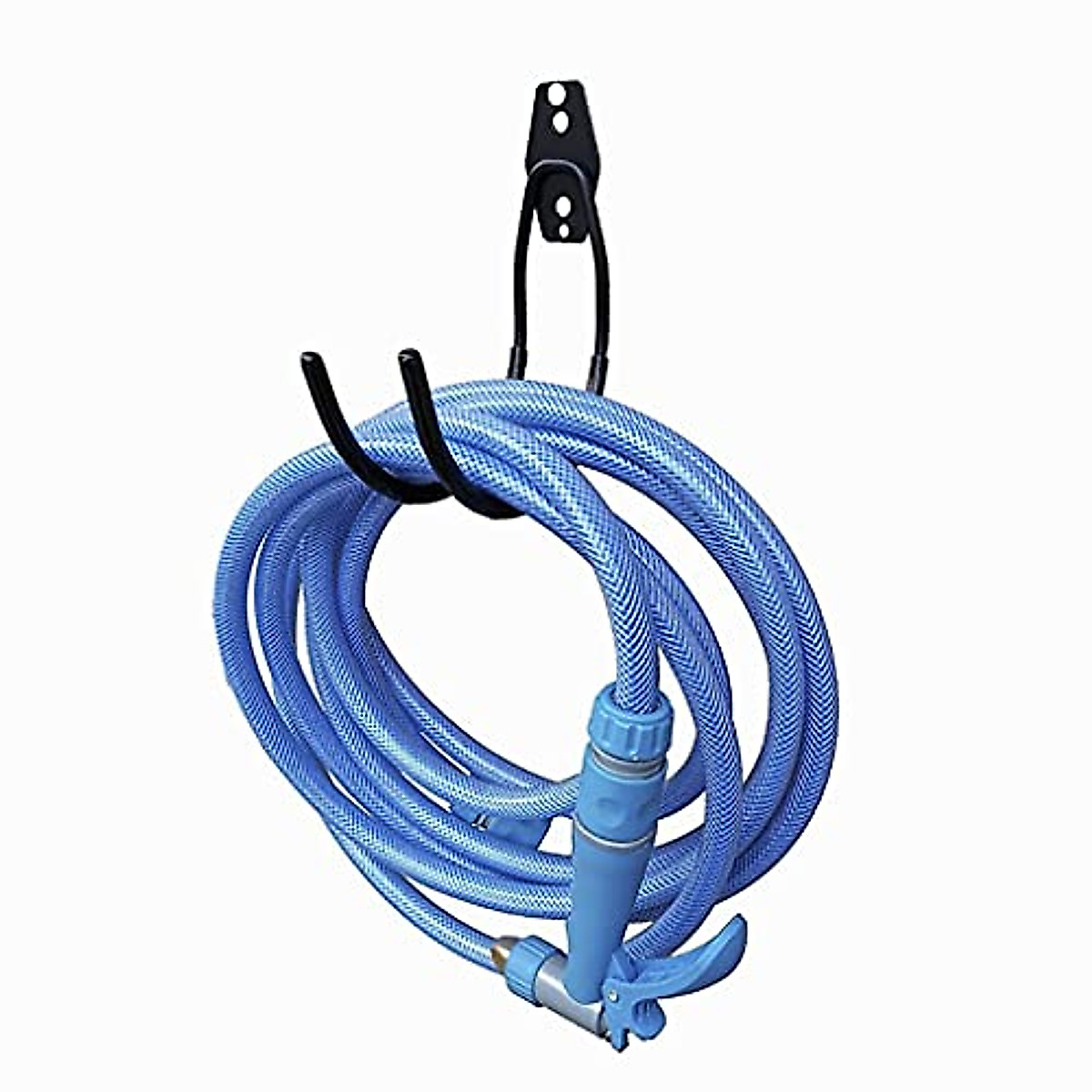 AKDXM AKDXMMultifunction Hanger Hose Butler, Garden Hose Holder Wall-Mounted,Super Load-Bearing,Non-Slip Protective Cover on The Bottom,Rust Proof Wrought Iron,B