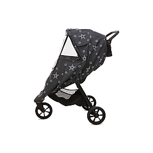 First Essentials Stroller Rain Cover Universal, Baby Travel Weather Shield, Windproof Waterproof, Protect from Dust Snow (Gray)