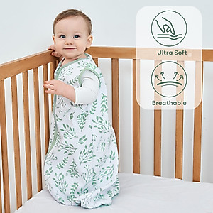 Yoofoss Baby Sleep Sack 0-6 Months Wearable Blanket for Babies 100% Cotton 2-Way Zipper TOG 0.5 Toddler Sleeping Sack 3 Pack, Comfy Lightweight Sleep Sacks