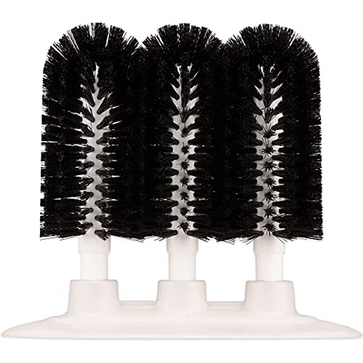 SPARTA 4046103 Plastic Glass Washer, Scrub Brush With Soft Bristles, 8 Inches, Black