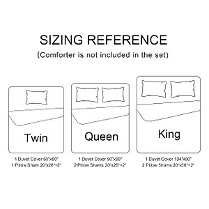 NTBAY 2 Pieces Duvet Cover Set Twin Size for Kids, Reversible Zipper Comforter Cover with 4 Corner Ties and 1 Pillow Sham, Soft Brushed Microfiber Duvet Cover Set with Black and White Stripe Printed