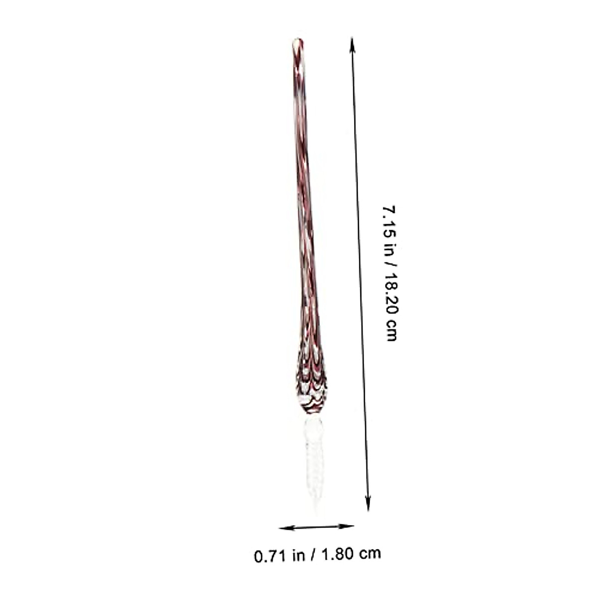 FAVOMOTO 2pcs Glass Dip Pen Wedding Sets Quill Pen Set Stained Glass Glass Dip Pen Set Calligraphy Pen Decorative Note Pen Stationery Office Stationery Drawing Pen Black Note Pen