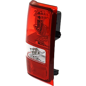 Evan Fischer Tail Light Lens and Housing Compatible with 2006-2011 Ford Ranger Driver Side