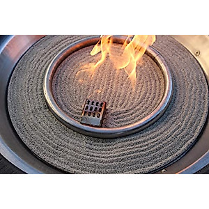 PCS Industries 10 Pounds Silica Sand for Gas and Wood Fire Pits and Fire Places - Heat and Fire Proof - Spill Proof Packaging - Made, Sourced, and Packaged in The U.S.A. (20 Mesh 10 Pounds)