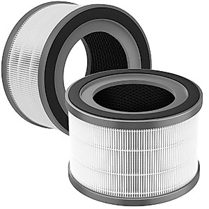 2 Pack Vista 200 Replacement Filter Compatible with LEVOIT Vista 200 Air Purifier, 3-in-1 H13 True HEPA Filter Replacement, Fit Part No.Vista 200-RF