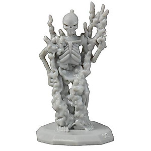 Halloween Fantasy Skeleton Mini Figures – 8 Unpainted Unique Designs – 1" Hex-Sized, Compatible with DND, Pathfinder & Tabletop RPGs – Realistic Detailed Sculpts for Spooky RPG Campaigns, Family Games