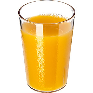 CFS 55268107 Stackable ShatterResistant Plastic Tumbler, 8 oz., Clear (Pack of 6)