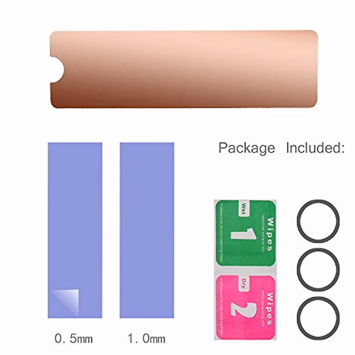 M.2 Heatsink Copper, m2 pcie NVMe Laptop PS5 Heatsink Copper，with Silicone Thermal Pad, for M.2 2280 SSD Laptop