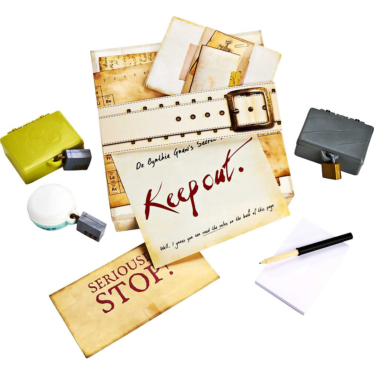 Mattel Games Escape Room in a Box Game The Werewolf Experiment, Mystery with Physical Puzzles, Paper Puzzles & Real Locks (Amazon Exclusive)