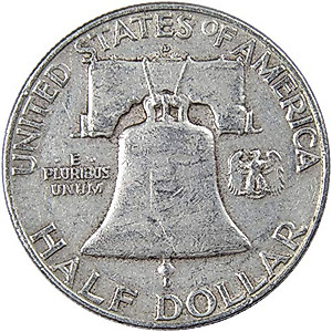 1959 D Franklin Half Dollar AG About Good 90% Silver 50c US Coin Collectible