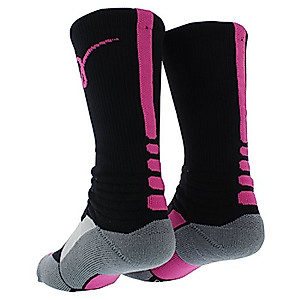 Nike Dr-Fit Men's Basketball HYPER ELITE KAY YOW Cancer Awareness, Black (Large - Men's Size 8-12)