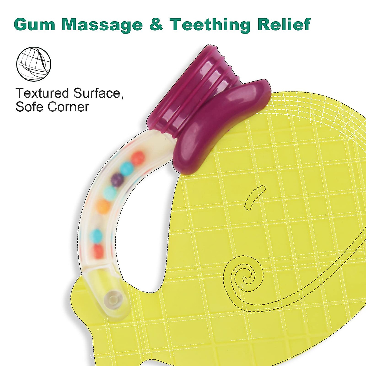 Baby Rattle Teething Toys for Babies 0-6-12 Months 10Pcs, Early Educational Infant Toys Gift Set for Boy Girl 3-6 Months, Newborn Sensory Toys Teether, Grab Shaker, Tummy Time Rattle with Storage Box