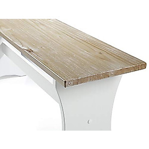 Linon Home Decor Sadie Antique White Nook