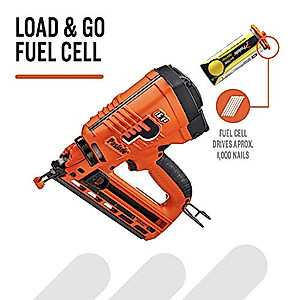 Paslode, Cordless Finish Nailer, 902400, 16 Gauge Angled, Battery and Fuel Cell Powered, No Compressor Needed