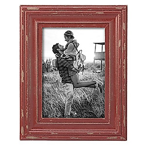 Foreside Home & Garden FFRD06232 8X10 Dalton Photo Frame Red