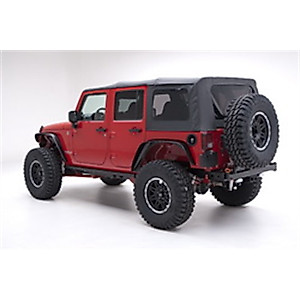 Smittybilt Replacement Soft Top with Clear Windows and No Upper Doors (White) - 98752