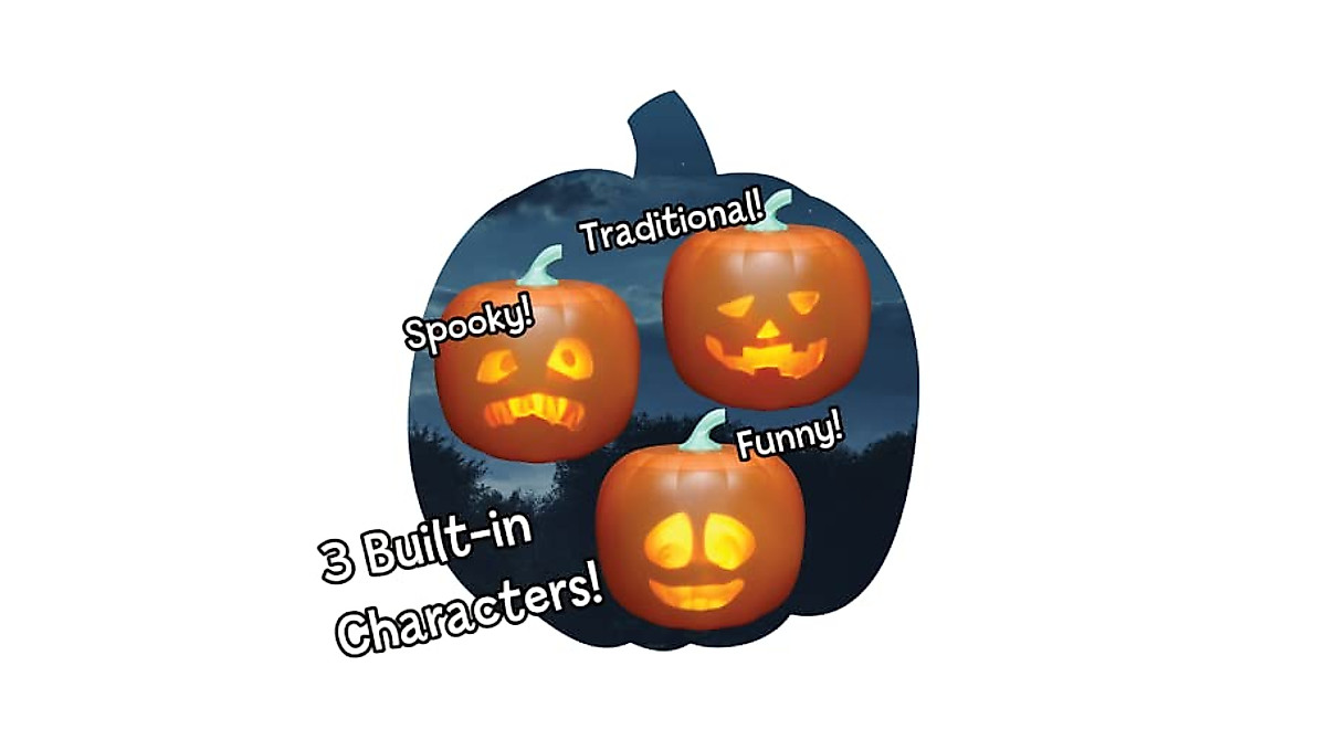 Animat3D Jabberin' Jack Talking Pumpkin with Projector & Speaker