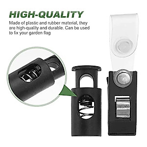 SHARE&CARE Garden Flag Stand Clip and Stopper Decorative of different holidays for Garden and Home Decoration (Clip and Stopper)