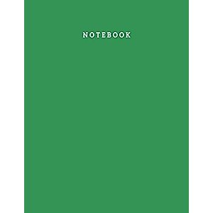 Notebook: Blank Page Notebook Without Lines, Unlined Journal for Girls - 100 Pages 8.5x11 Inch Large Unruled Notebook Journal, Blank Notebook With No ... and White Paper Notebook With Blank Pages