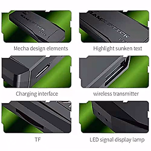 Wireless Retro Game Console, Plug and Play Nostalgia Video Game Stick Built in 10000+ Games, 9 Classic Emulators, 4K High Definition HDMI Output for TV with Dual 2.4G Wireless Controllers (64G