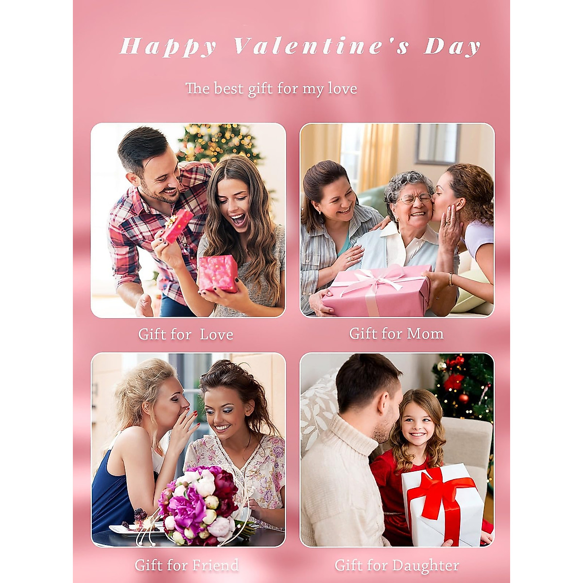 Women's Heart Crystals Earrings Drop Dangle Fish Hook Earrings for Birthday Anniversary Christmas Mother's Day Valentine's Day, Gifts for Her