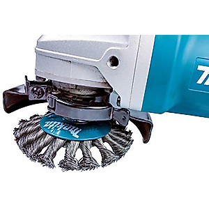 Makita 1 Piece - 4 Inch Knotted Twist Wire Wheel Brush for Grinders - Heavy-Duty Conditioning for Metal - 4" x 5/8-Inch | 11 UNC