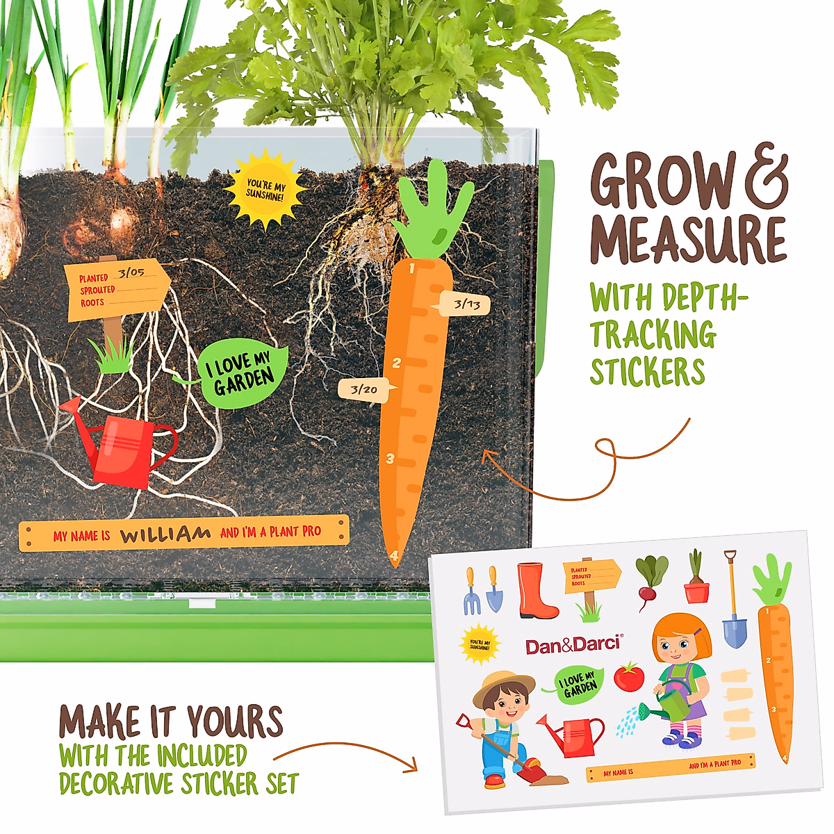 Root Viewer Kit for Kids - Easter Gifts - Grow Your Own Plant for Boys & Girls - Science STEM Toy & Craft Growing Kits for Ages 4-8 Birthday Gifts for Boy, Girl 4, 5, 6, 7, 8, Year Old - Gardening Toy