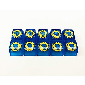 Handmade Heart of Ocean Resin R4/ESC Keycap Backlit Translucent Key Cap Switch OEM Profile for Cherry RGB MX Mechanical Gaming Keyboards (Kit 1)