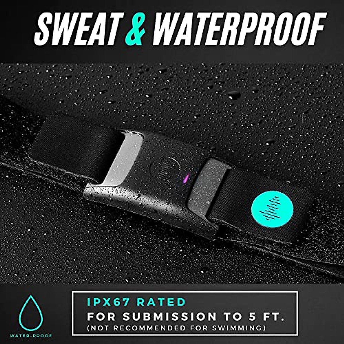 Powr Labs Bluetooth Heart Rate Monitor Armband - ANT Heart Rate Monitor, Armband Heart Rate Monitor For Wrist Bluetooth Wrist Heart Rate Monitor Works with Peloton Polar Wahoo Whoop Strava Garmin Apps