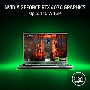 Razer Blade 14 Gaming Laptop (2023): AMD Ryzen 9 7940HS CPU - NVIDIA GeForce RTX 4070 GPU - 14" 16:10 QHD+ 240Hz -16GB DDR5 RAM - 1TB SSD - Windows 11 - Vapor Chamber Cooling - Chroma RGB