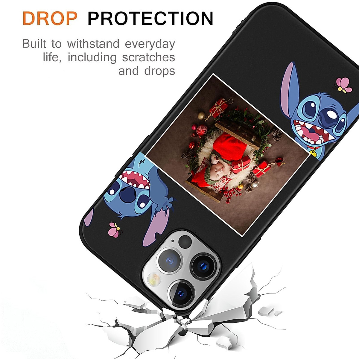 Personalized Picture Customized Phone Case for Samsung Galaxy A40 Case 5.9", Cute Anime Cartoon Custom Photo Silicone Cover Gift for Women Girls Men Boys Family, Design Your Own SamsungA40 Funda,Black