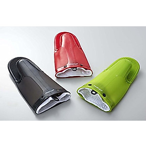 Mastrad Red Oven Mitt Gloves, Heat Resistant, Dishwasher Safe, Waterproof, Non-Slip with Cotton Linings, Baking - F82315