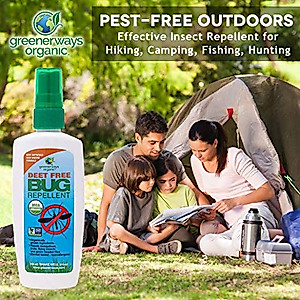 Greenerways Organic Insect Repellent, USDA Organic, Non-GMO, Natural, Mosquito-Repellent, Bug Repellant, Bug Spray, Clothing Safe, Kid Safe, Pet Safe, Baby Safe, DEET-FREE (2 PACK DEAL, 4OZ) $23.98