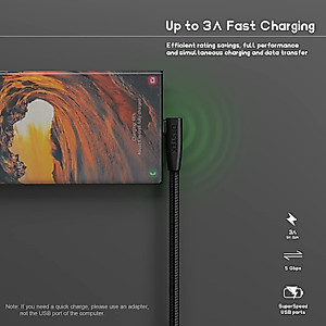 Link Cable 16FT Compatible with Quest 2, No Delay in Data Transfer, Dirt-Resistant Black, Super Durable Nylon Fiber Mesh, USB 3.2 Gen1, Max 3A Charging, for VR Headset and PC, Designed by DESTEK