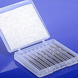 HOZLY for Wood Working Set Diameter 1mm 1.5mm 2.0mm 2.5mm 3.175mm Carbide Ball Nose End Mill CNC Engraving Router Bits Milling Cutter