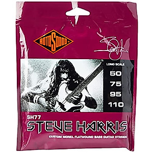 Rotosound SH77 Steve Harris Monel Flatwound Bass Guitar Strings (50-110)