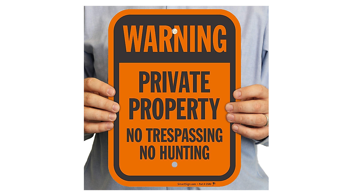 SmartSign No Trespassing Warning Sign | Heavy-Duty Aluminum 9x12