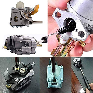 11pcs Carburetor Adjustment Tool + Carrying Case + Cleaning Brush for Common 2 Cycle Carburator Engine - Carburetor Adjustment Tool Set Carburetor Tune up Adjusting Tool