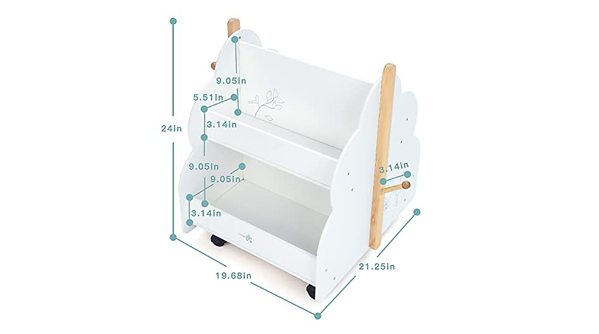 Labebe Baby Bookshelf on Wheels - Encouraging Reading Fun