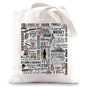 LEVLO Country Music Singer Album Tote Bag Western Country Music Lover Gift Tour Concert Merchandise For Music Fans (WHISKEY Tote)