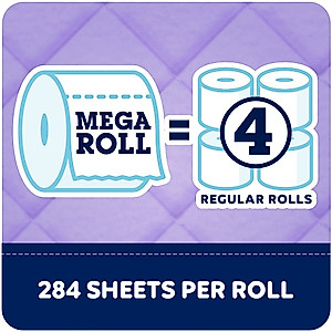 Quilted Northern Ultra Plush® Toilet Paper, 12 Mega Rolls = 48 Regular Rolls, 3-ply Bath Tissue