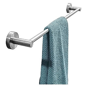 Towel BAR Rack Towel Rack Wall Mounted Single Towel Storage Rack Towel Bar,Copper Round Towel Rod for Bathroom or Kitchen,Polished Chrome Finish Towel Storage Shelf Bathroom Hardware/50Cm (Size : 20C