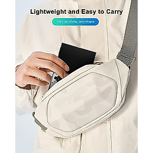 Retro Handheld Game Console, Anbernic RG35XX Handheld Emulator Console, 3.5 Inch IPS Screen, Quad-core CPU, DDR3 256MB RAM, Speaker, 2600mAh Rechargeable Battery (White)