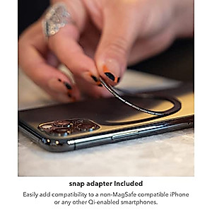 mophie Snap+ Wireless Vent Mount Universal Charger, 15W Charging, Magnetic Positioning for Accurate Placement, One-Hand Operation, Compatible with Magsafe for iPhone 12 Models & Qi- Enabled Devices