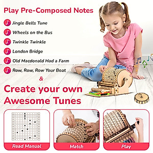 Smartivity Music Machine; Mechanical Action, Science, Engineering STEM and STEAM Building Kit for Kids Ages 8 and Up