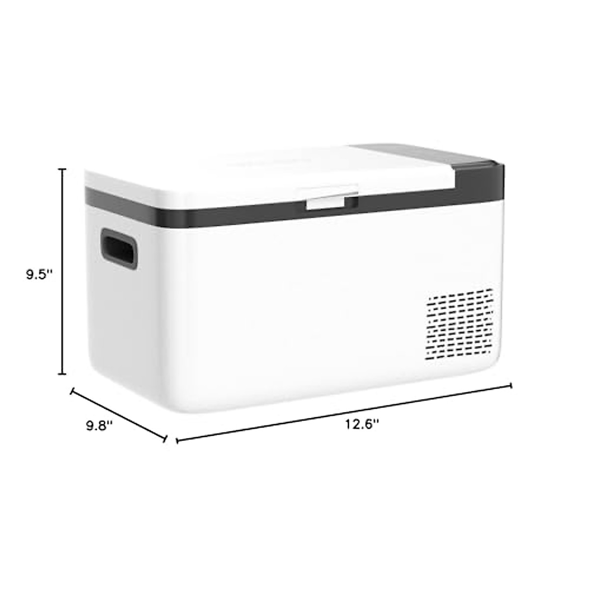 UKKISO 12 Volt Refrigerator for Car: 20L Portable Fridge Car Cooler -4℉-68℉ RV Electric Compressor Cooler APP Control Mini Fridge and Freezer, 12/24V DC and 100-240V AC for Travel, Camping