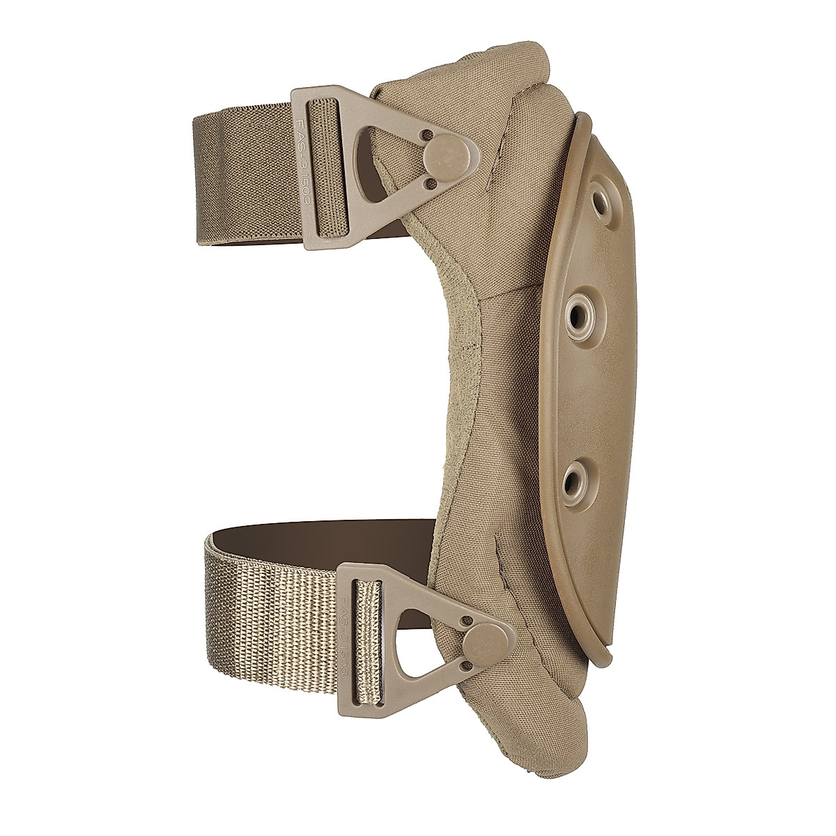 ALTA 50453.14 AltaFLEX Gel Insert Heavy Duty Knee Protector Pad, Coyote Cordura Nylon Fabric, AltaLOK Fastening, Flexible Cap, Long, Coyote