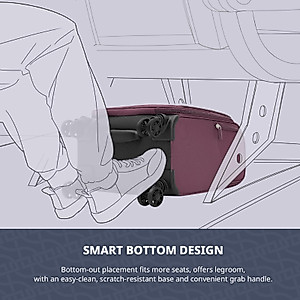 Verage Carry On Underseat Luggage with Wheels & USB Port, Wheeled Spinner Bag Carry-on Luggages for Airlines, Lightweight Suitcase Men Women, Pilots and Crew (Upgrade-14-Inch Plus)